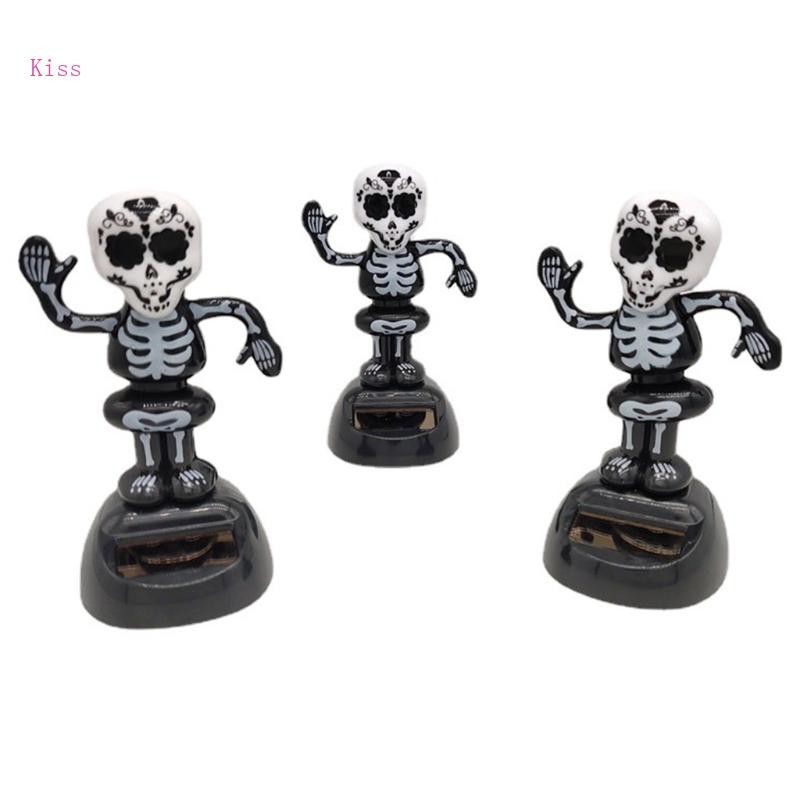 Kiss 3x Bobbleheads เครื่องประดับ 3x Skeleton Dashboard โต๊ะบ้านพลังงาน ...