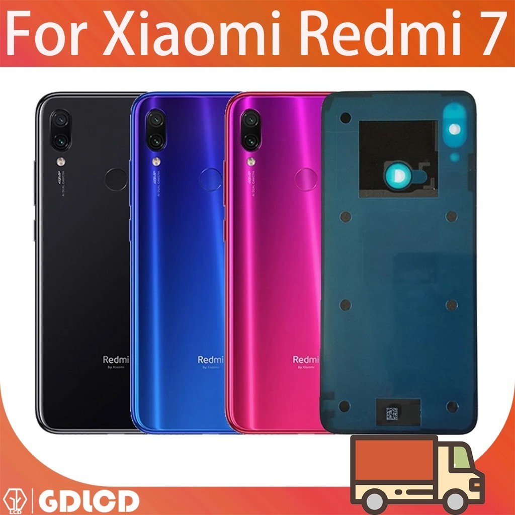 สําหรับ Xiaomi Redmi 7 Redmi7 ฝาหลังกระจกประตูแผงสําหรับ Redmi 7 ฝาครอบ ...