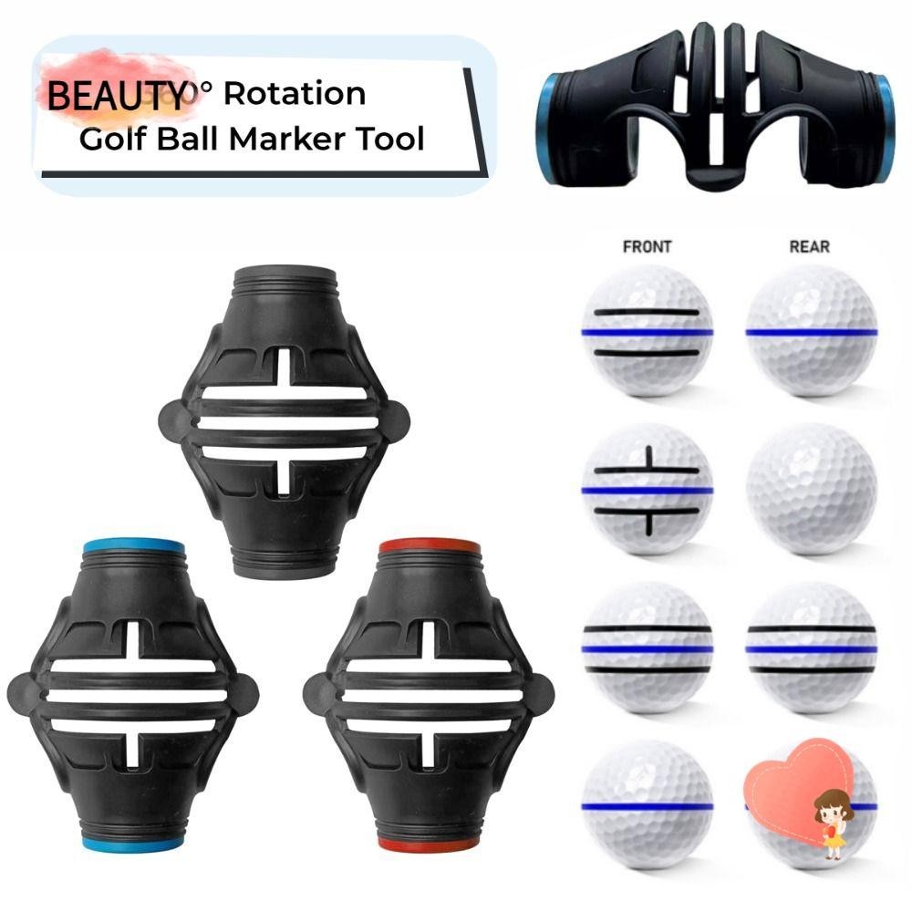 Beauty Golf Ball Marker ทนทาน Mark Tool เครื่องหมายสาย Golf Training ...