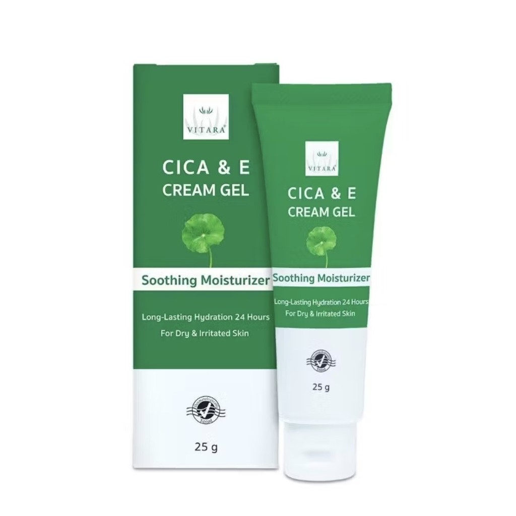 Vitara Cica & E Cream Gel Soothing Moisturizer ไวทาร่า ซิก้า แอนด์ อี ...
