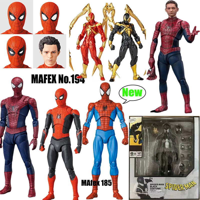 Mafex No.194 Spider-Man อัพเกรดชุด Spider Man Action Figure Spiderman ...