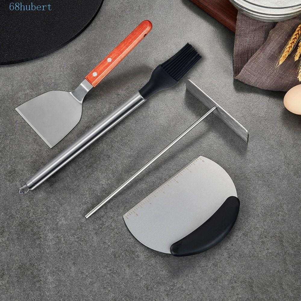 Hubert Crepes Spreader, สแตนเลส DIY T รูป Crepe Rake, Batter Spreading ...