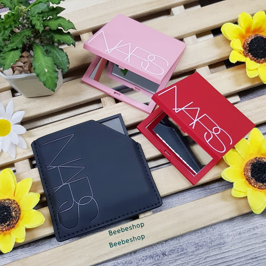 Nars Mirror กระจกนาร์ส สีแดงทรงสี่เหลี่ยม ขยาดพกพา | Shopee Thailand