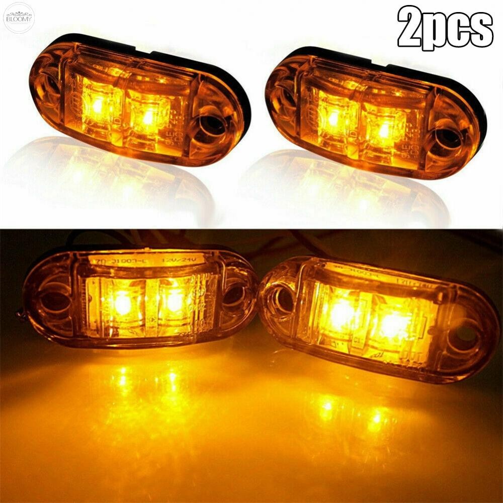 Upgrade Your Trailer with High Visibility Amber Oval LED Marker Lights ...