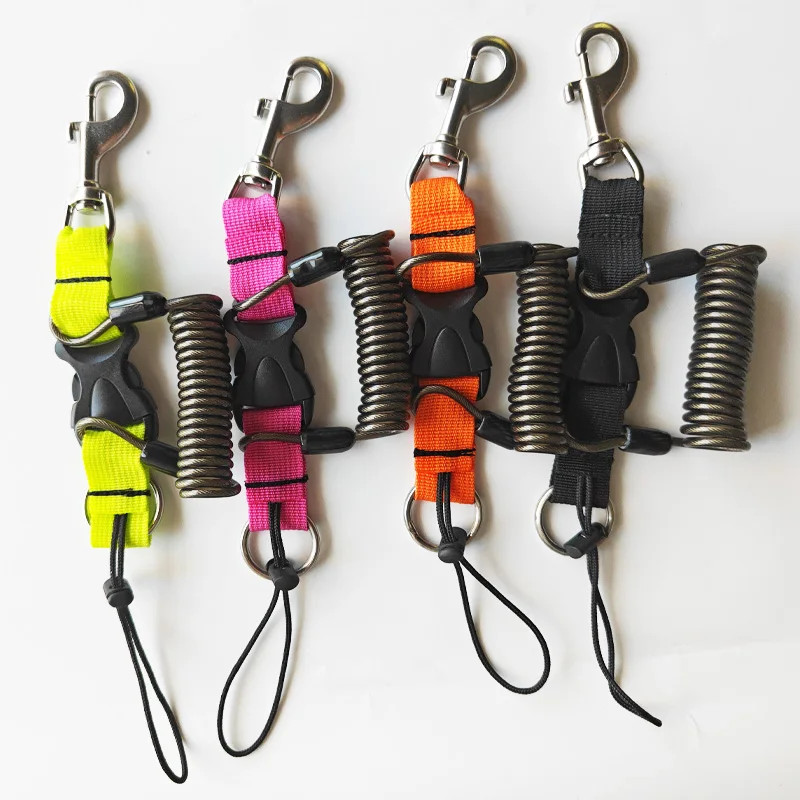 Scuba Dive Coil Camera Lanyard ดําน้ําความปลอดภัย Lanyard ว่ายน้ําดํา ...