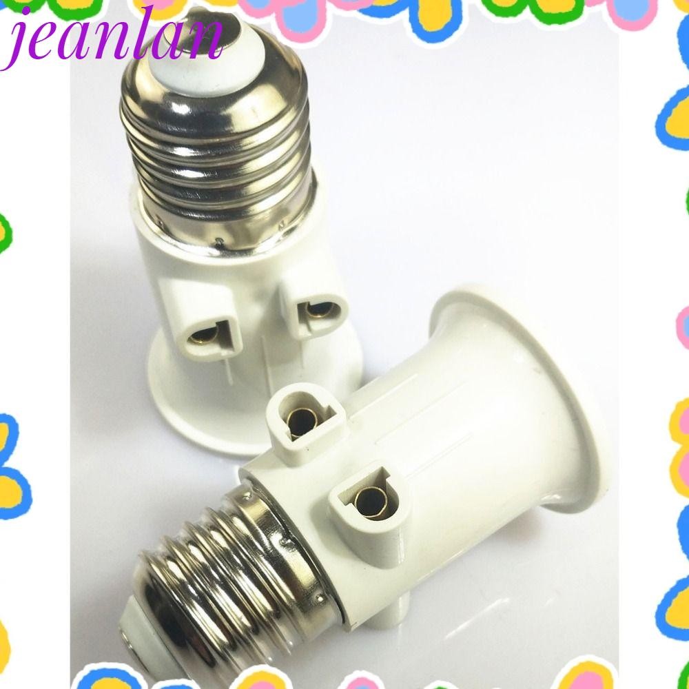 Jeanlan E27 EU อะแดปเตอร์หลอดไฟ LED, ABS สีขาว EU Plug Connector, ปลั๊กเชื่อมต่ออุปกรณ์เสริมโคม ...