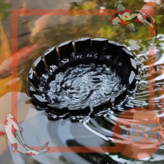 3 นิ้วถึง 1 นิ้ว KOI POND ROTATING SKIMMER น้ํายาทําความสะอาดพื้นผิวบ่อ ...
