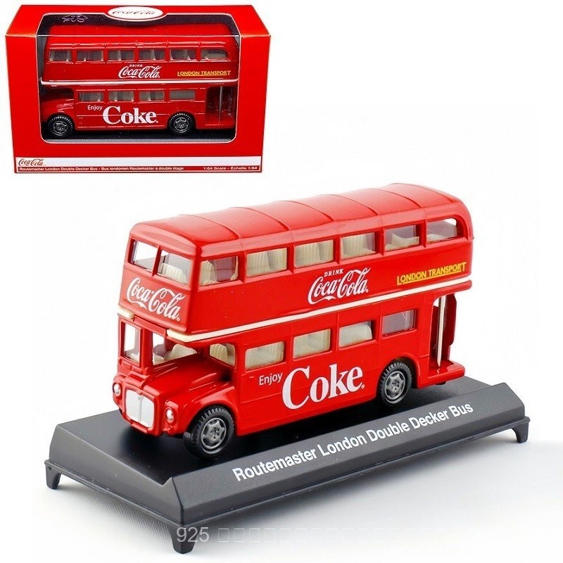 รุ่นอเมริกันของแท้ Coca-Cola London Double-Layer Bus รุ่นรถโลหะผสม ...