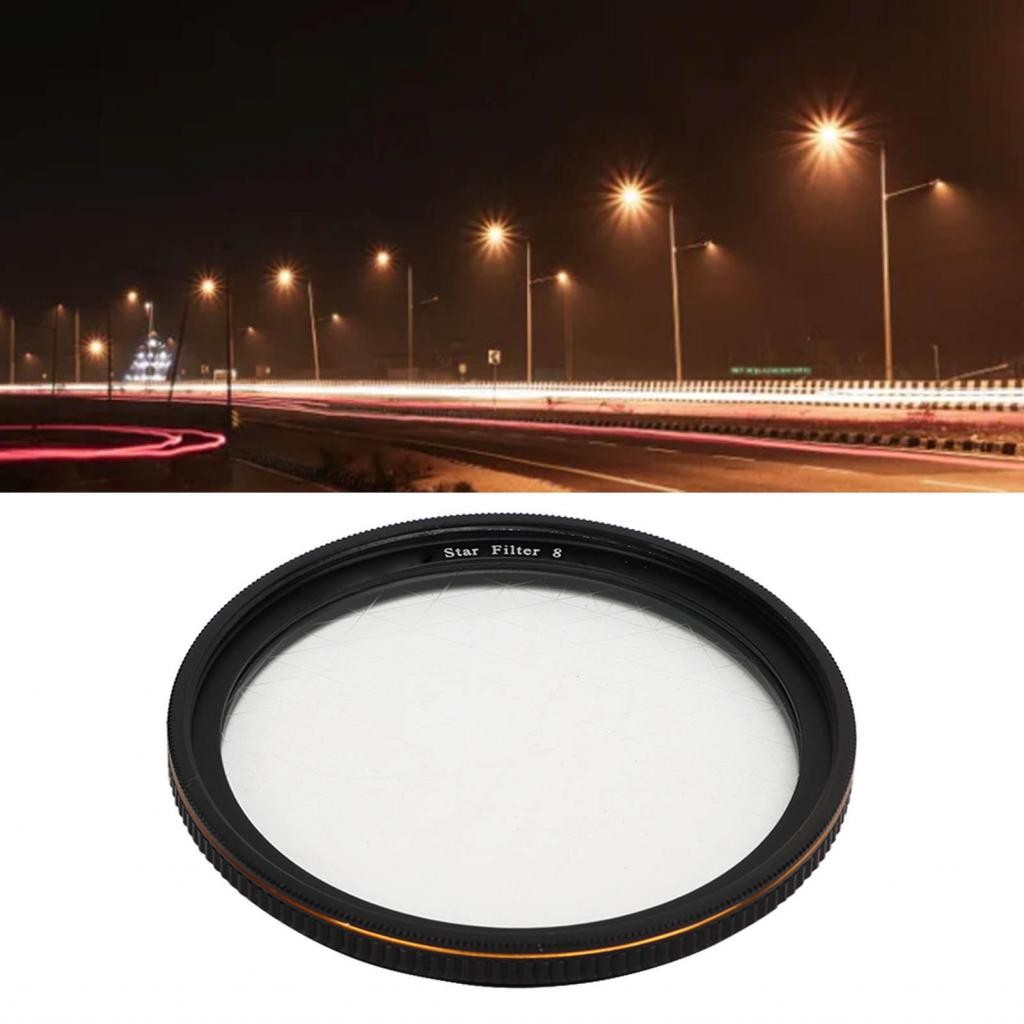 Star Lens Filter Ultrathin Starburst Gold Thread Knurled Border สำหรับ ...