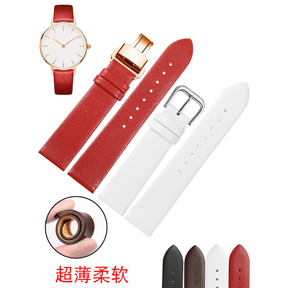 สายนาฬิกาหนังแท้บางเฉียบทดแทน DW Feiyada Uranus Coach Casio Langqin ...