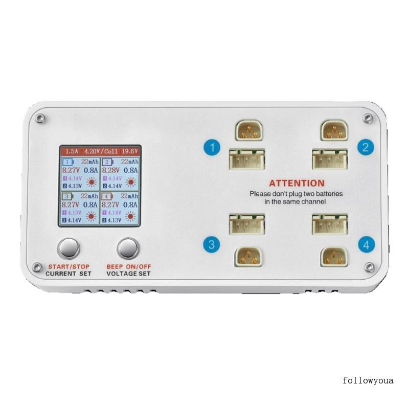 Fol 4 พอร์ต Fast Charger สําหรับ 2S Lipos แบตเตอรี่ Featuring Storage ...