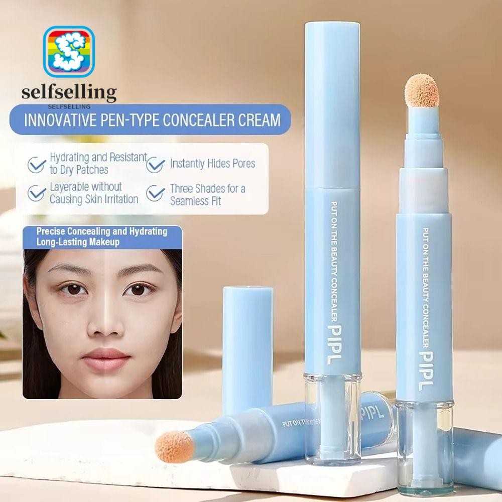 SELFS 1 ชิ้นแต่งหน้าเหลว, PIPL ครอบคลุมปากกาคอนซีลเลอร์รอยแผลเป็นจากสิว ...