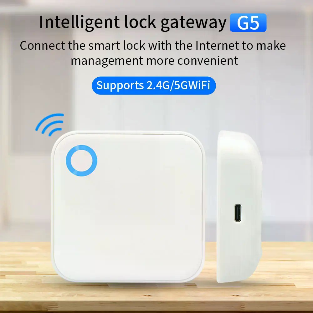 2.4G + 5G TTLOCK WIFI Gateway G5 บลูทูธตาข่ายประตูล็อค Gateway G5 ...