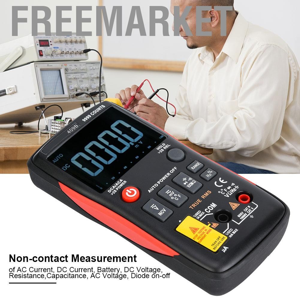 Freemarket Digital Ammeter Multimeter AC DC Performance ความเสถียรสูง ...