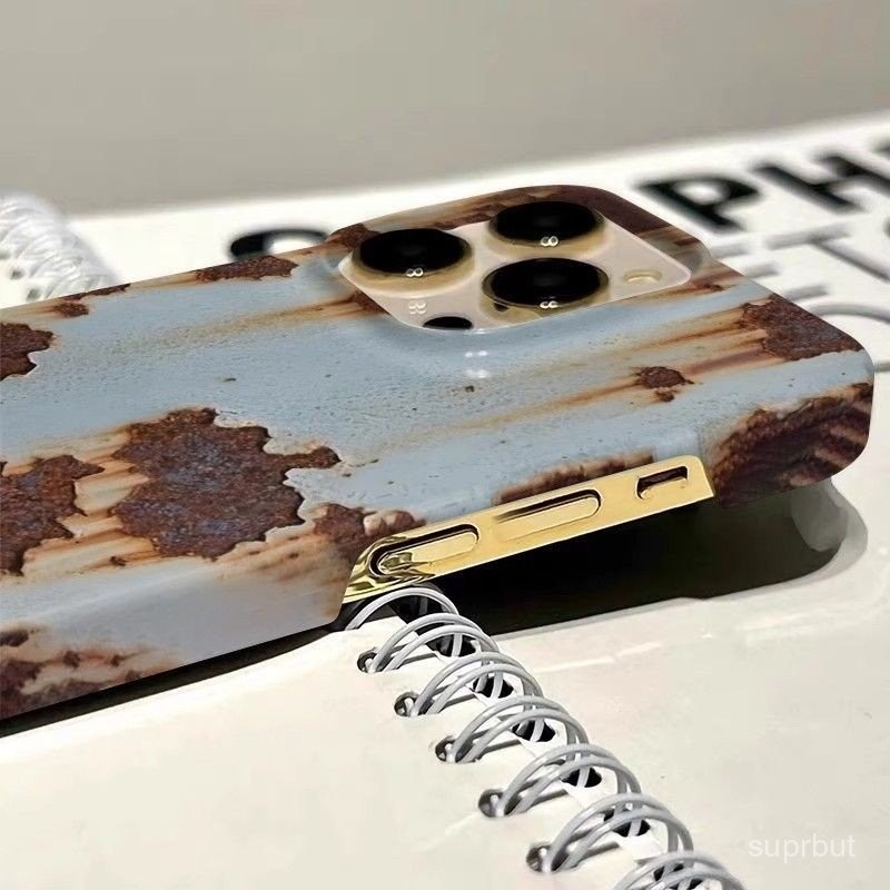Retro Rust รูปแบบบุคลิกภาพ Niche Creative ขายร้อน Frosted เคสโทรศัพท์เหมาะสําหรับ iphone ...