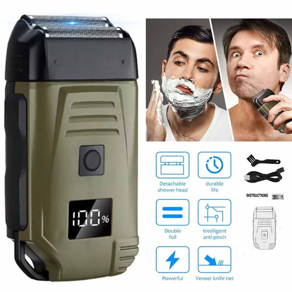 USB Rechargeable Foil Shaver Electric Cordless Wet/Dry Shaver Razor for ...