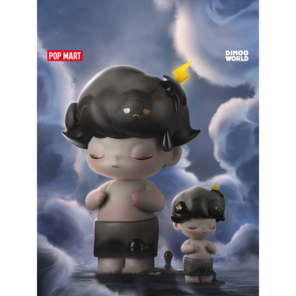 Popmart MEGA JUST DIMOO 400% Thunder Array Rain เดสก์ท็อปตกแต่งของขวัญ ...