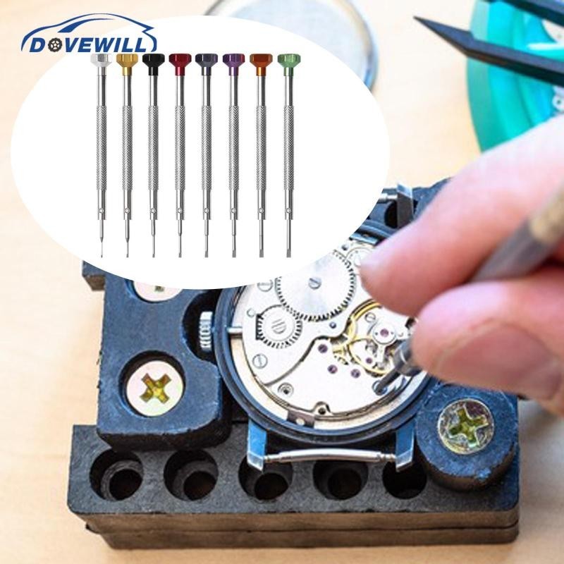[Dovewill] ชุดไขควง Jewellers 8 ชิ้น ชุดไขควงเล็ก ชุดเครื่องมือช่างซ่อมนาฬิกา | Shopee Thailand