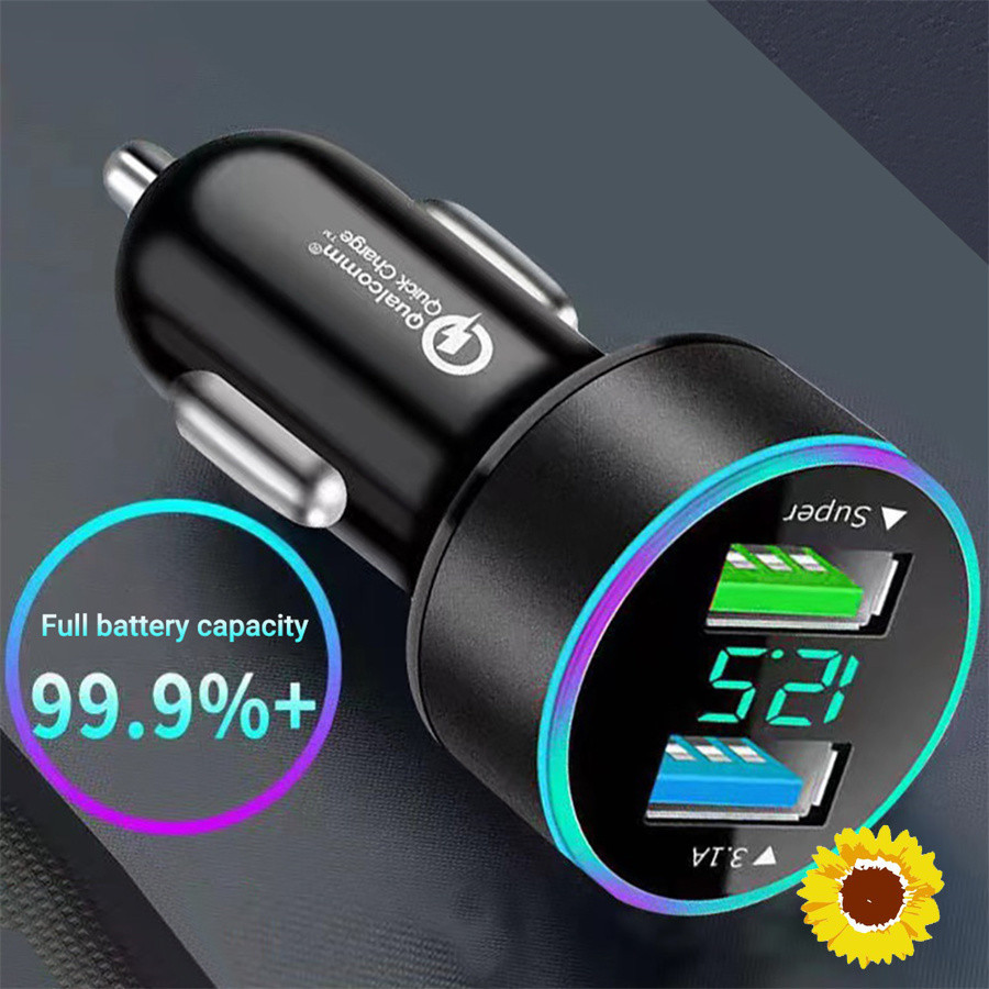 ที่ชาร์จในรถยนต์ Mobil ที่ชาร์จในรถยนต์ Colokan Mobil 2 พอร์ต 5V 3.1A ...