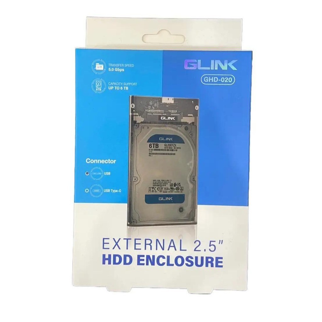 GLINK BOX HDD SATA 2.5” รุ่น GHD-020 USB3.0 กล่องสำหรับใส่ฮาร์ดดิส ...
