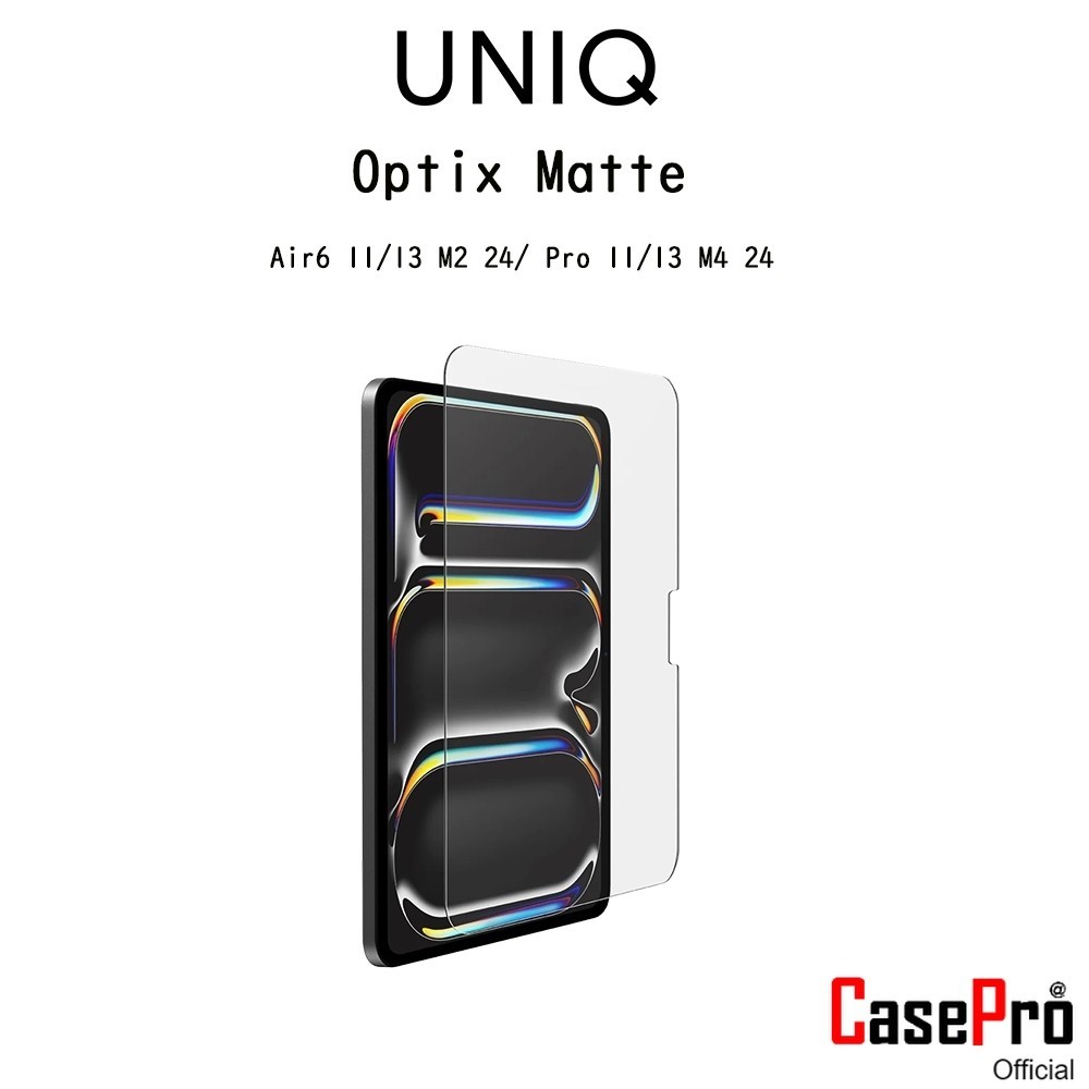 Uniq Optix Matte ฟิลม์กระจก9Hแบบด้านเกรดพรีเมี่ยม ฟิล์มสำหรับ iPad Air6 ...