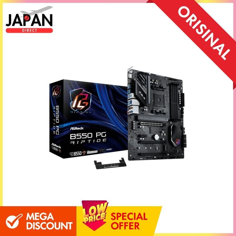 ASRock Motherboard B550 PG Riptide AMD Ryzen 5000 Series CPU ( Soket ...