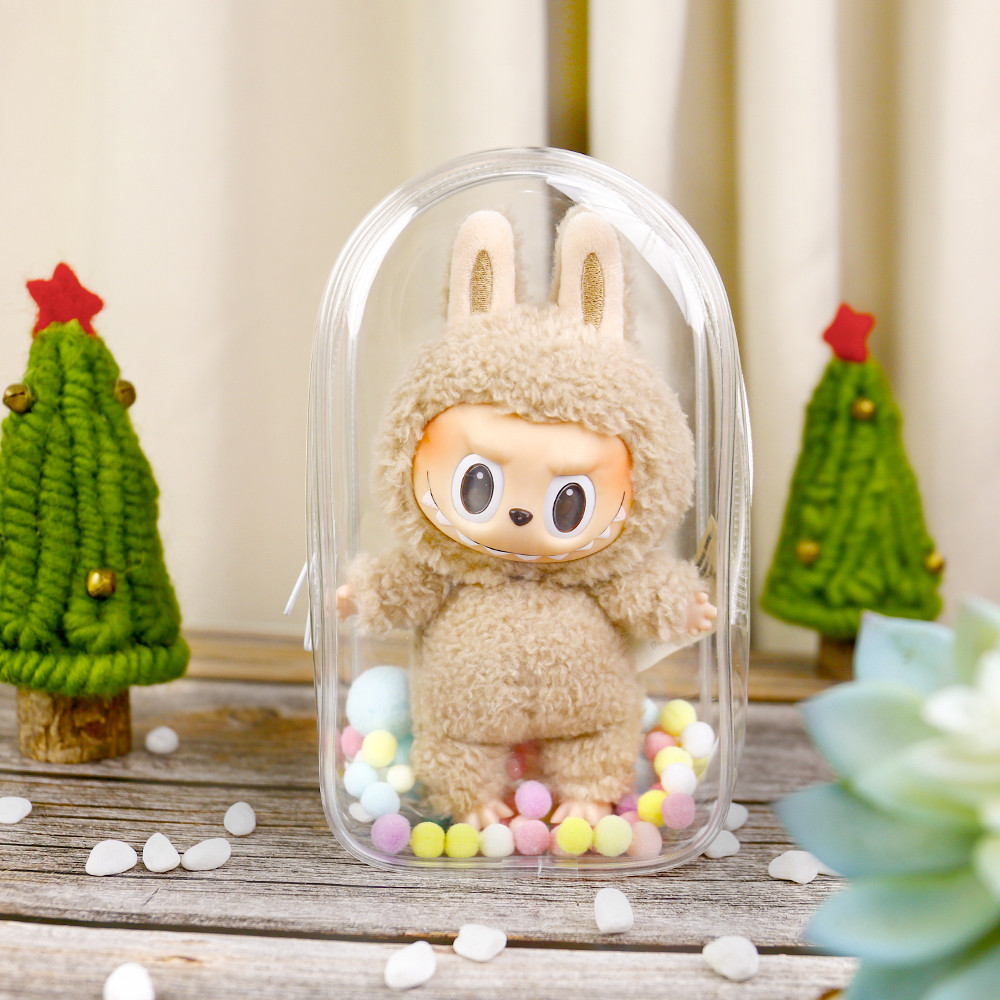 COD ถุงใส่ลาบูบูั PVC Labubu ใส กันฝุ่น ขนาดเล็ก สําหรับห้อยตุ๊กตา Pop ...