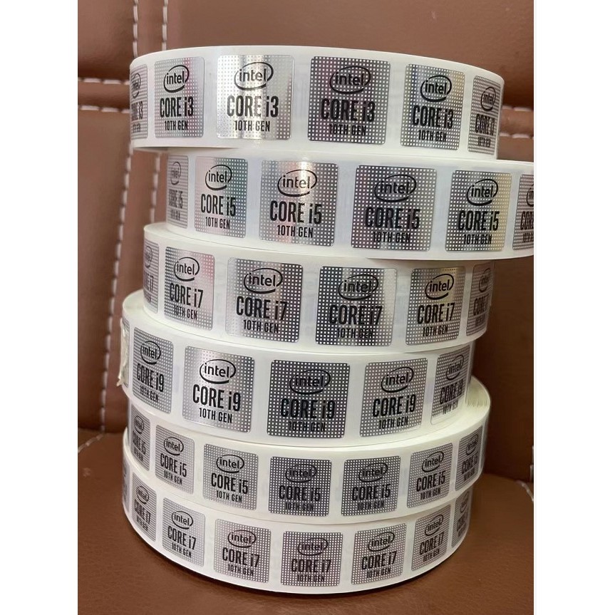 รูปแบบใหม่ Original 10th Generation Intel Label I3 i5 i7 i9 สติกเกอร์ ...
