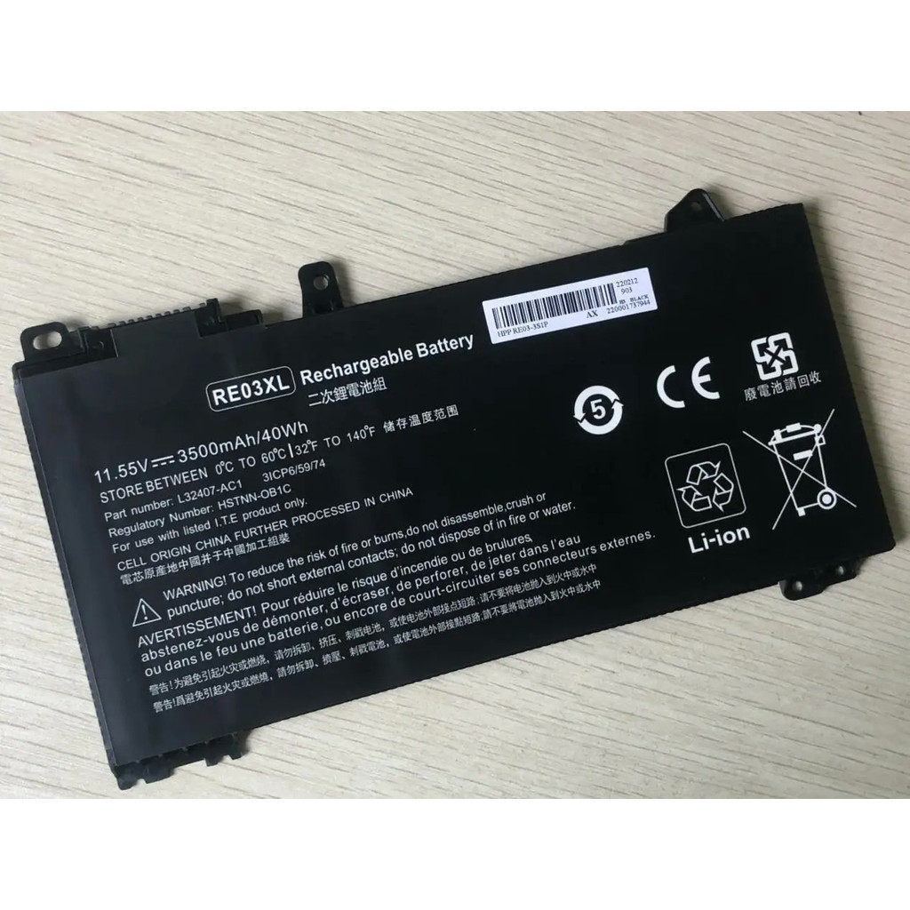 RE03XL แบตเตอรี่แล็ปท็อป For HP ProBook 450 440 430 G6 HSTNN-DB9A ...