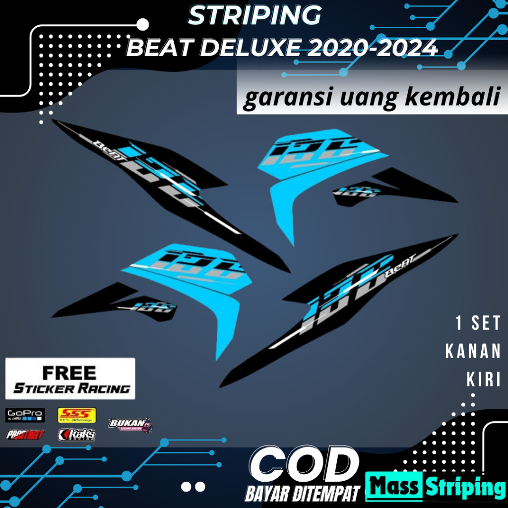 Beat Deluxe Cbs Street Decal สติกเกอร์ Striping 2020 /2021/ 2022 /2023 ...