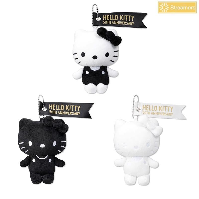 {Streamers} 15cm Sanrio Anime Black White Hello Kitty 50th Anniversary ...