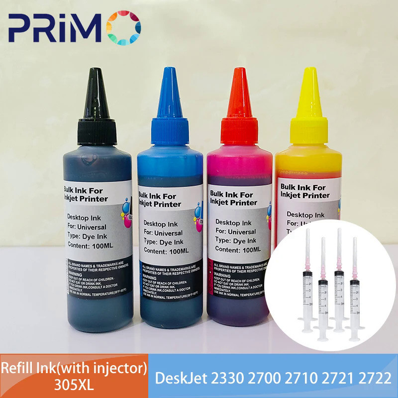 305XL Refill Dye Ink With Injector for HP305 305XL for HP DeskJet 2330 ...