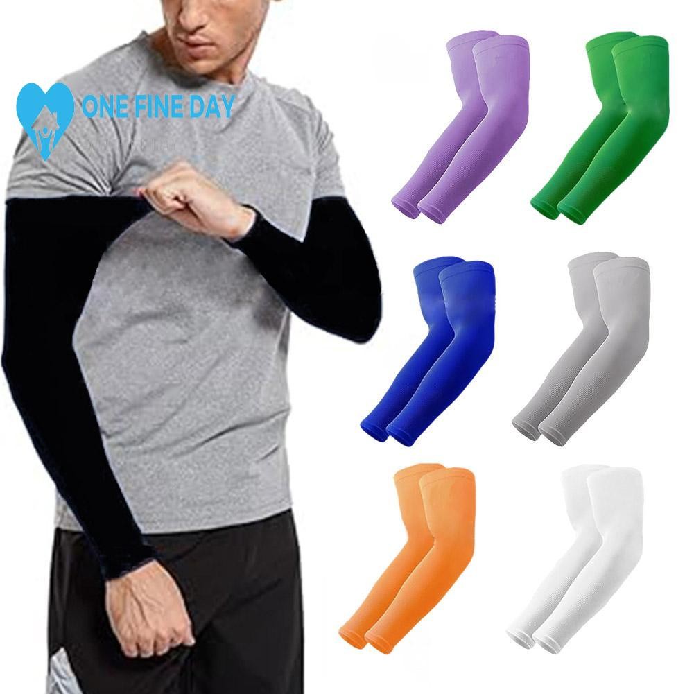ไนลอนตรงแขนเสื้อกีฬา Sun Uv Protection Sleeve Isolation T0r8 | Shopee ...