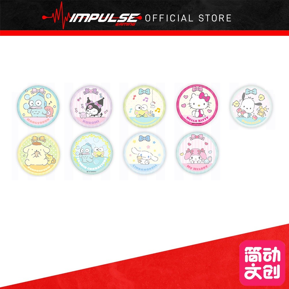 Jandoon Sanrio Character Mini Badge - Play Series [กล่องตาบอด / เคสเต็ม ...