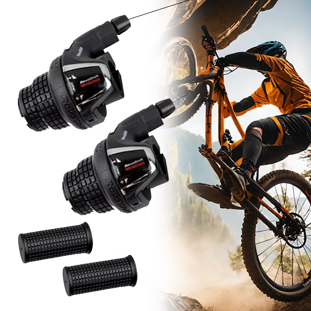 Universal กันน้ำ Twist Grip Bike Shifter กับหวีและ grips สำหรับจักรยาน ...