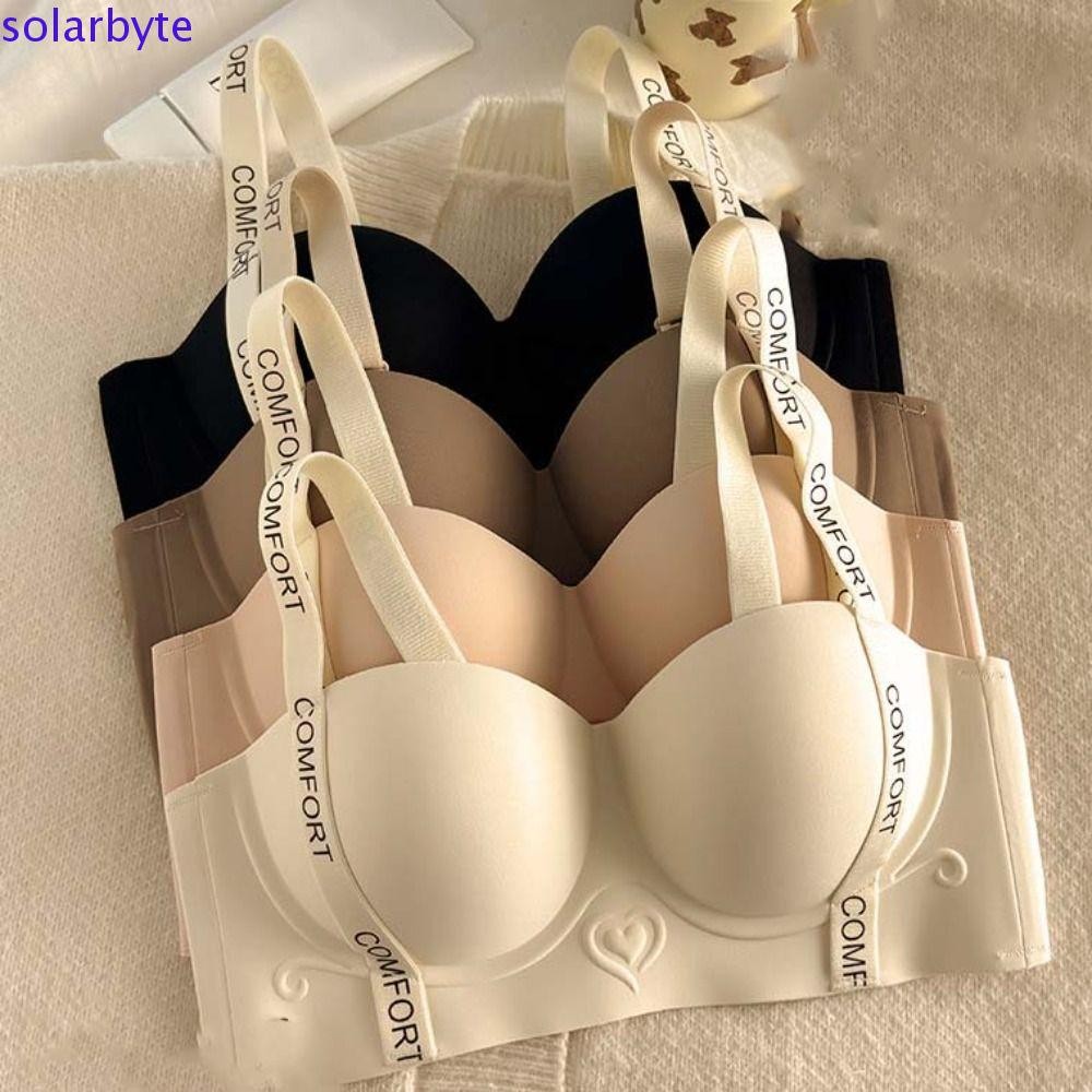 SOLARBYTE Brassiere สำหรับผู้หญิง บราไร้สายแบบ Deep V ลดอาการหย่อนคล้อย และพุชอัพรองรับเต้านม ...