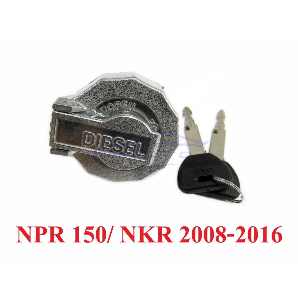 1ชุด ฝาปิดถังน้ำมัน+กุญแจ อีซูซุ ISUZU NPR 150 NKR NQR 2008 - 2016 จุก ...
