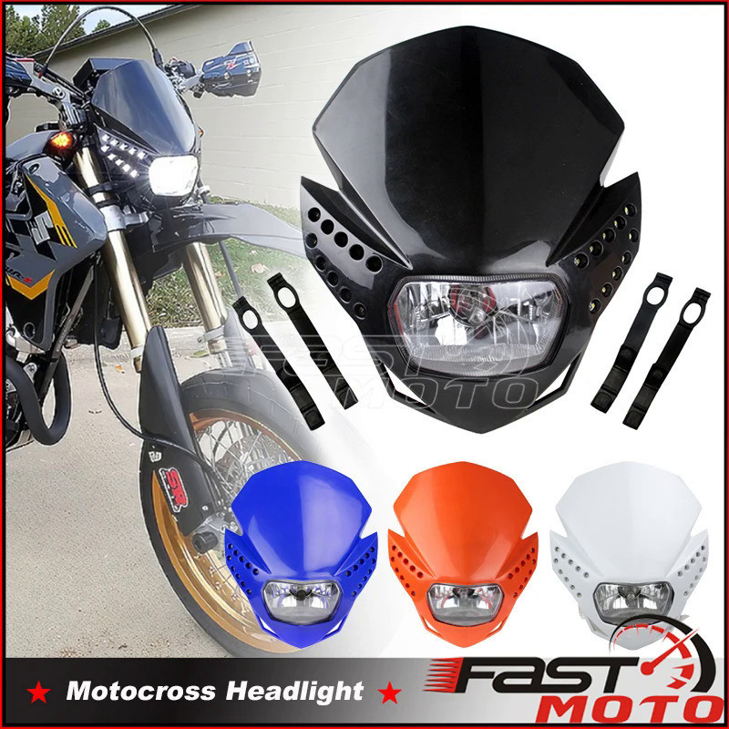 FM Enduro Off Road Street Dirt Bike Headlight For Suzuki DRZ400SM WR ...