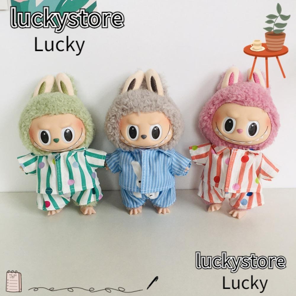 Lucky Labubu กางเกงขาสั้น, เปลี่ยน 17CM Labubu Labubu เสื้อ, Vintage ...