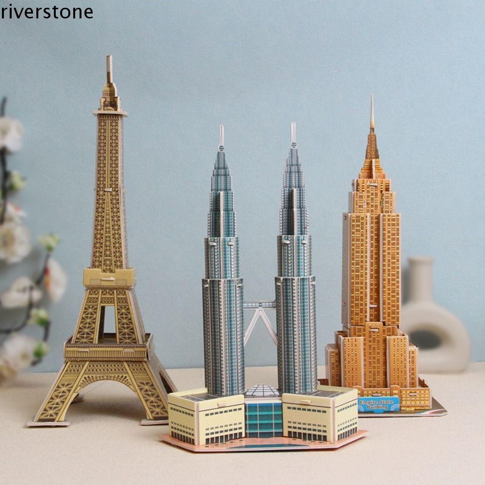 Riverstone โมเดลอาคารที่มีชื่อเสียงระดับโลก, กระดาษ 3D มินิกระดาษแข็ง ...