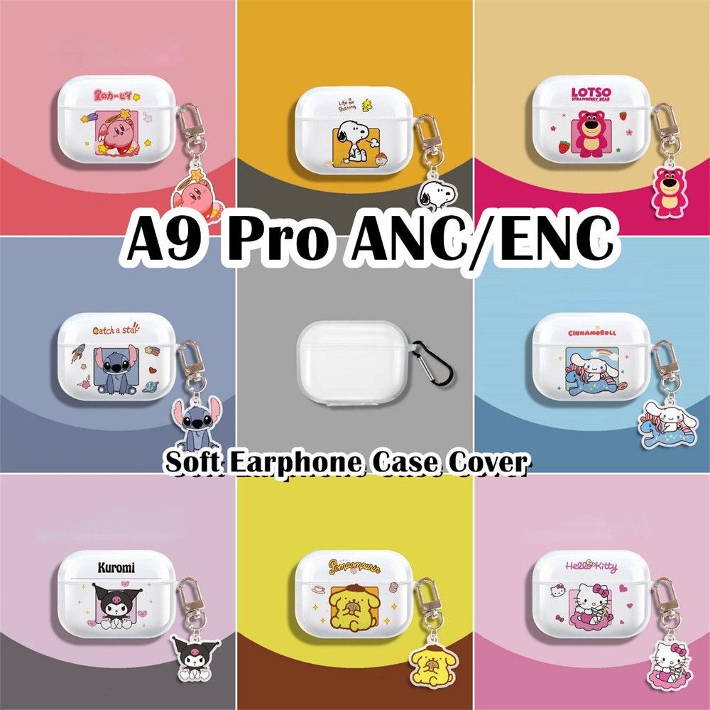 In Stockfor A9 Pro ANC/ENC Case เคสหูฟังการ์ตูนปลอกซิลิโคนอ่อนนุ่มใส ...