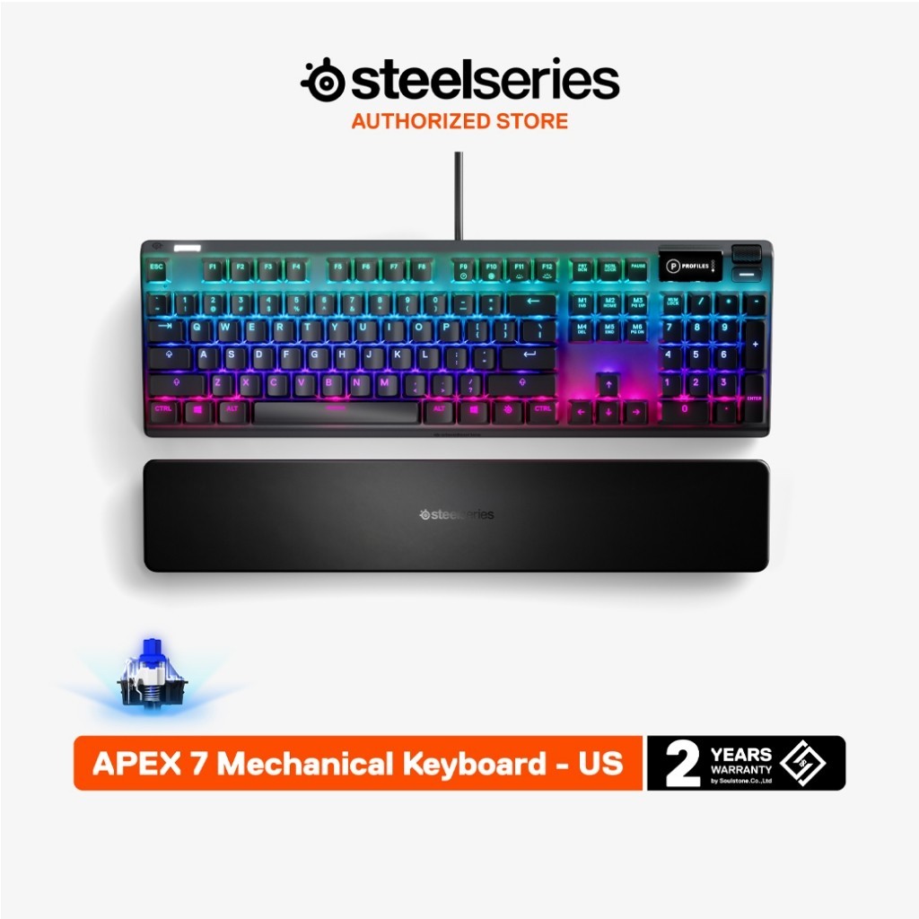 SteelSeries Apex 7 Mechanical Gaming Keyboard คีบอร์ดเกมมิ่งแมคคานิคอล ...