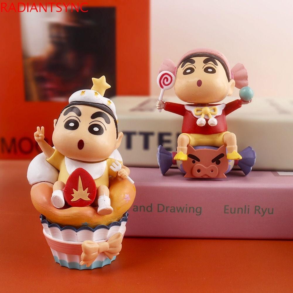Radiantsync Crayon Shin-Chan ขนมหวาน Time รูป, มินิตุ๊กตาอะนิเมะ Shinnosuke Nohara รูป, ของเล่น ...