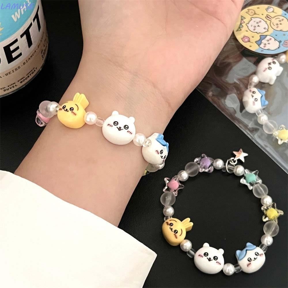 Lamuse Chiikawa Hand Ring, สไตล์เกาหลี Usagi การ์ตูน Chiikawa สร้อย ...