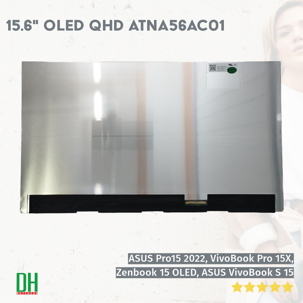 หน้าจอ 15.6 นิ้ว สำหรับ ASUS Pro15 VivoBook Pro 15X, Zenbook 15 OLED VivoBook S 15 รุ่น K3502Z ...