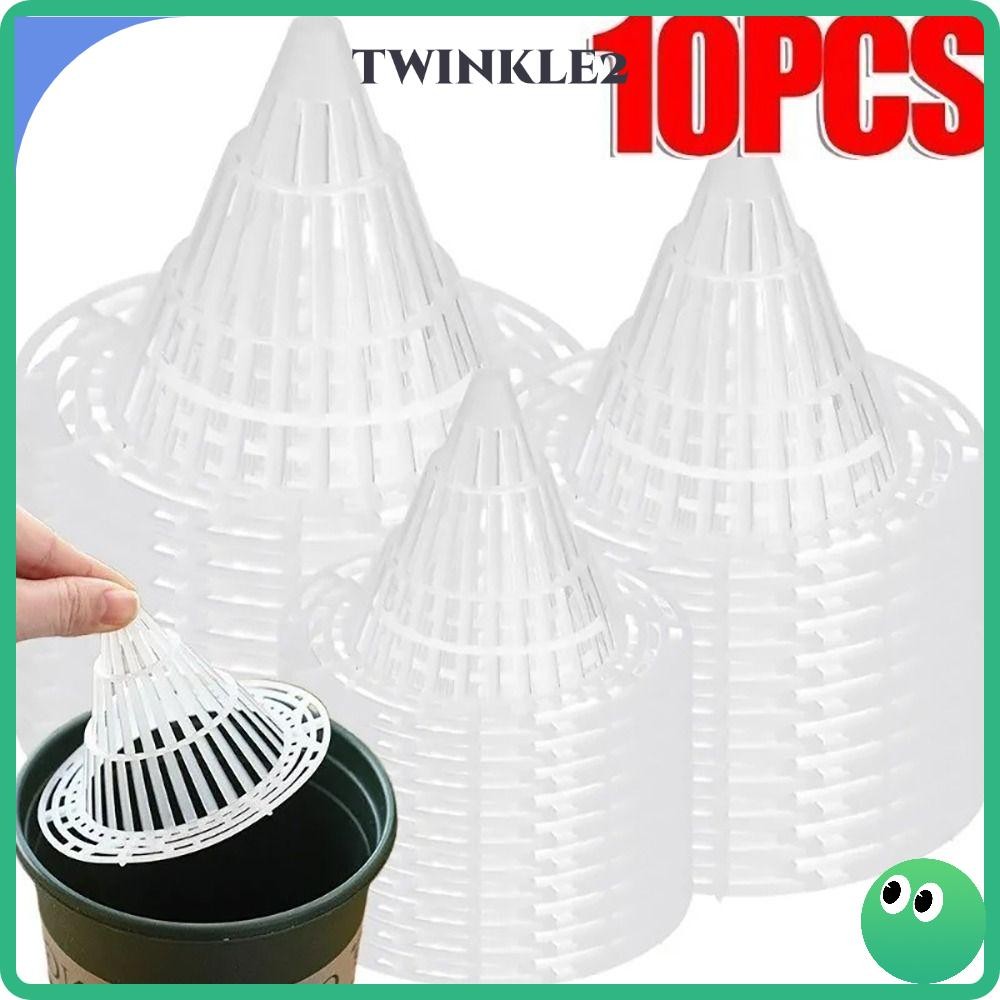 Twinkle 10 ชิ้นถ้วยตาข่าย, บอนไซป้องกันดินการสูญเสียกระถางดอกไม้ ...