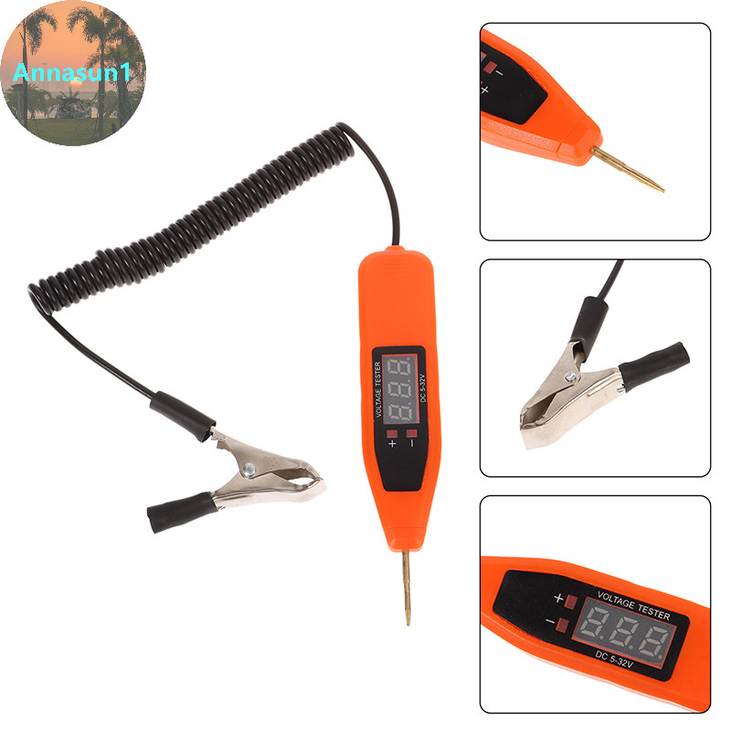 Annasun Auto ช่างไฟฟ้า Probe เครื่องเครื่องมือรถ 5 V-32 V รถวงจรไฟฟ้าทดสอบปากกา Dca เครื่องตรวจ ...