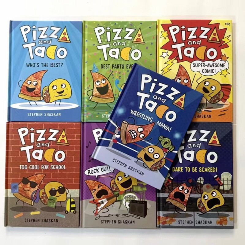 พร้้อมส่ง Pizza and Taco 7 books collection By Stephen Shaskan | Shopee ...
