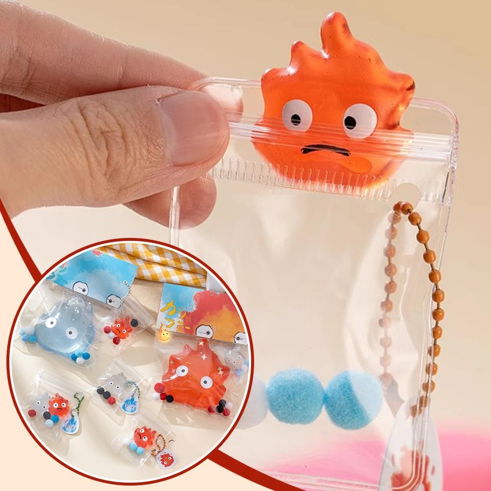 ของเล่นบีบ ของเล่นบีบอัด Calcifer Fire Demon Hayao Miyazaki Howls ...