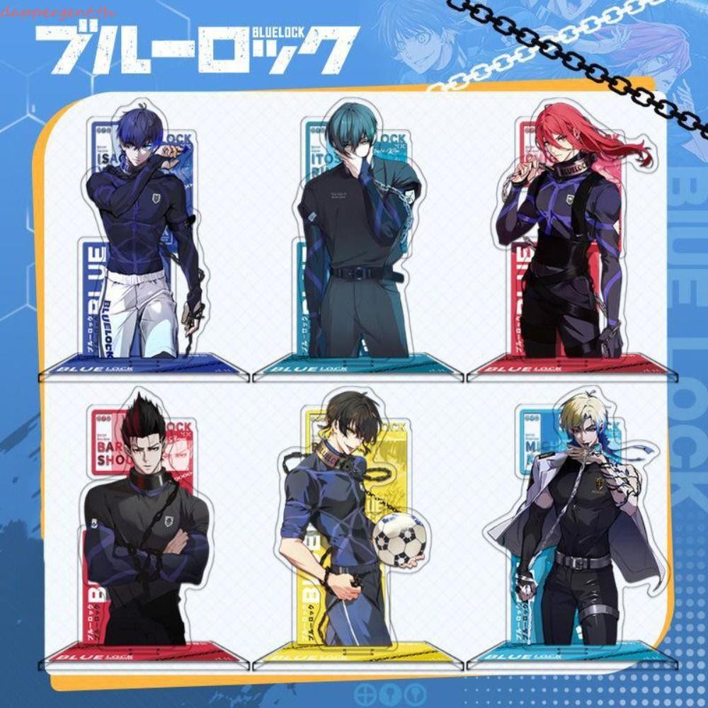 DAPPERGENT Blue Lock Model ขาตั้งอะคริลิค, Lsagi Animation Peripheral Blue Lock Action Figure ...